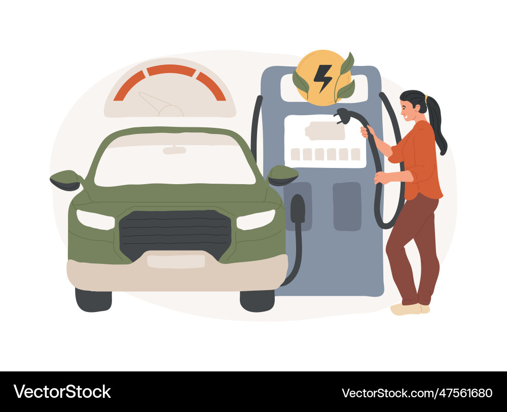 Fuel economy isolated concept Royalty Free Vector Image