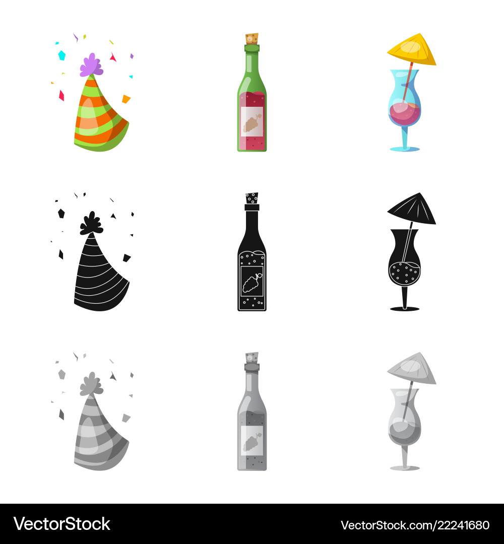 Party and birthday symbol Royalty Free Vector Image