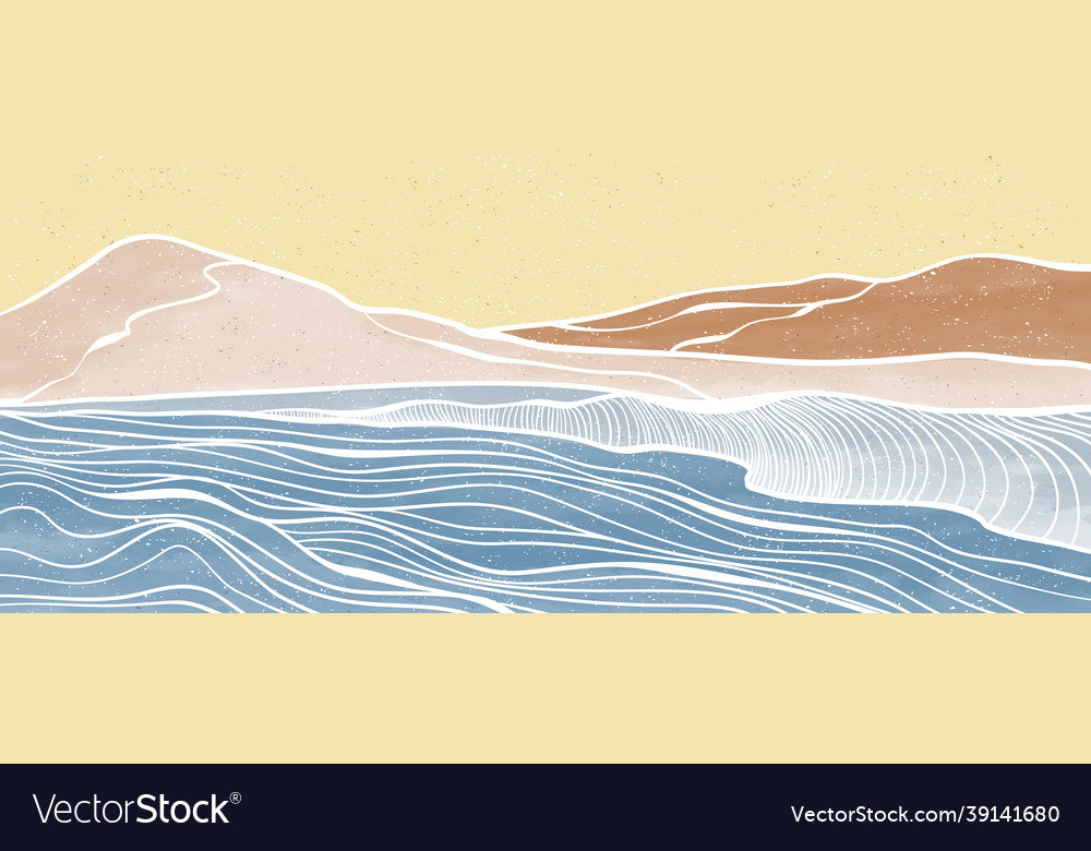 Set of creative minimalist modern line art print Vector Image