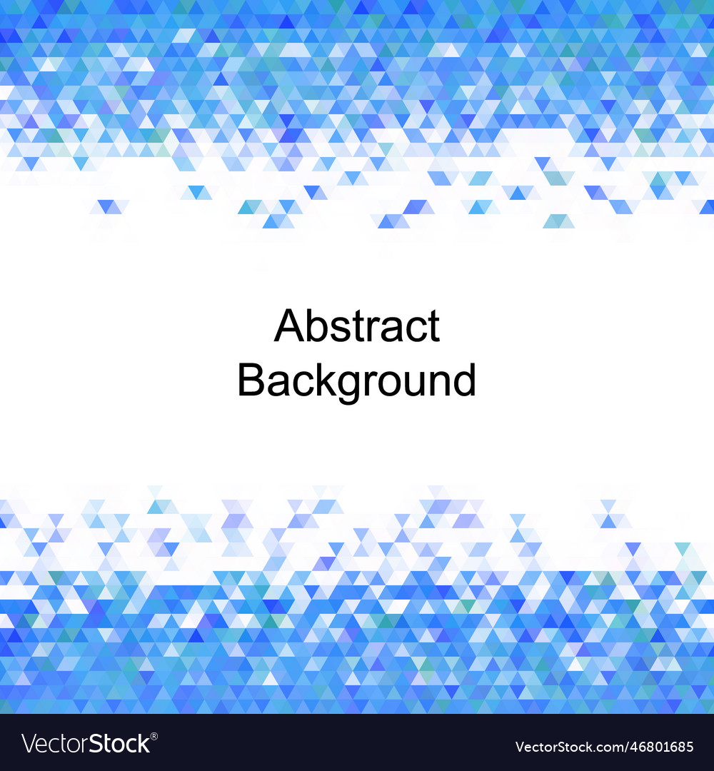 Abstract blue triangles background presentation Vector Image
