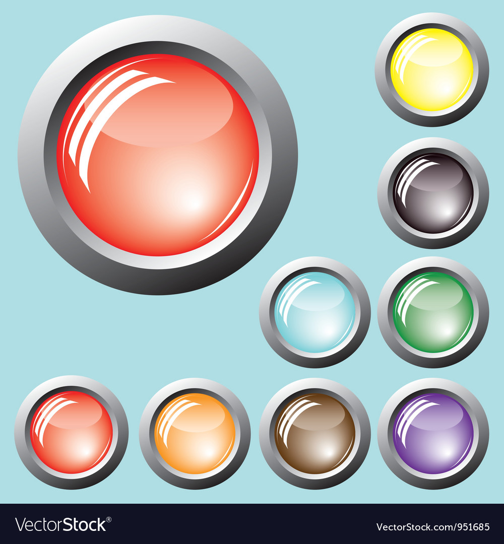 Button Royalty Free Vector Image - VectorStock