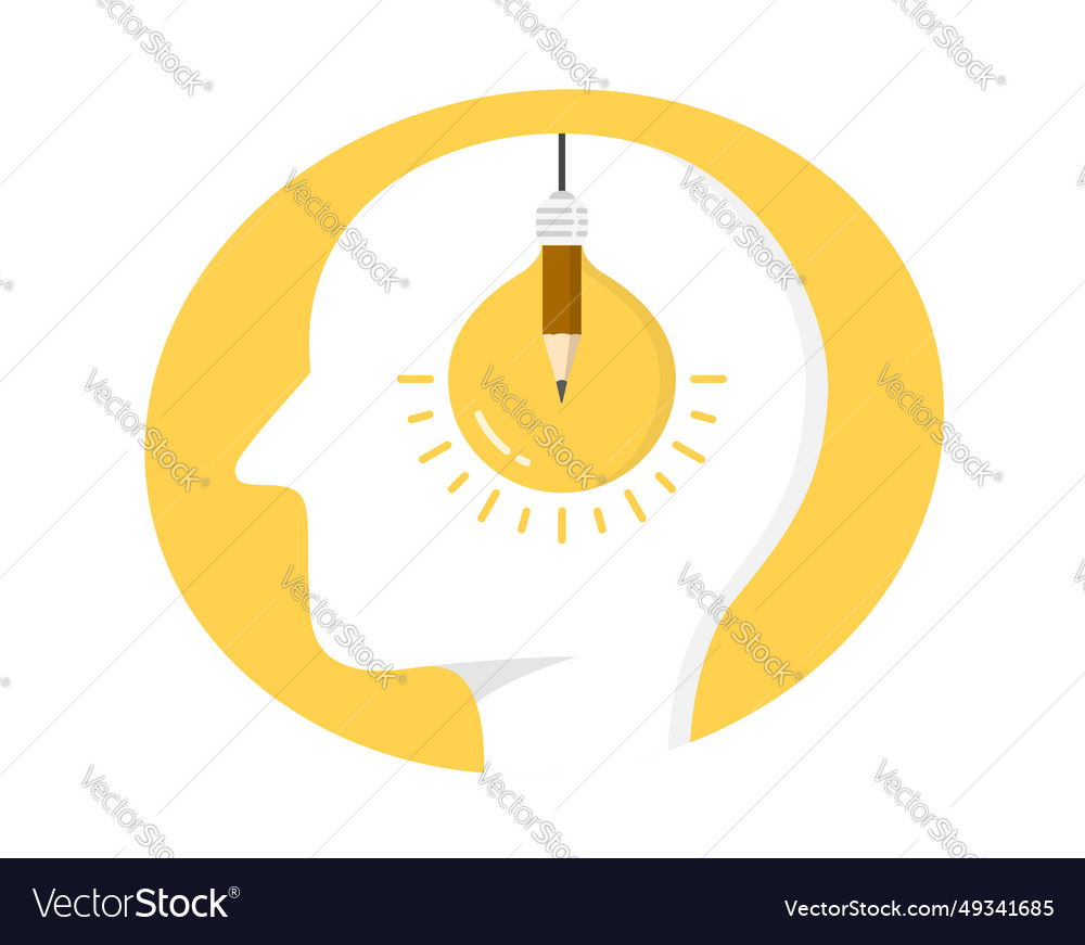 Creative thinking Royalty Free Vector Image - VectorStock