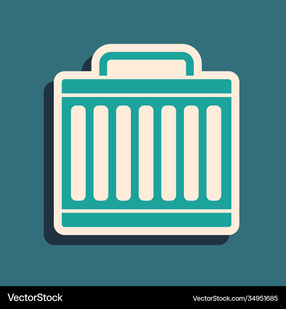 Green car radiator cooling system icon isolated Vector Image