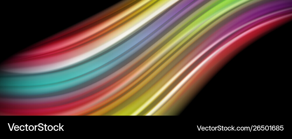 Modern rainbow liquid color flow colorful poster Vector Image