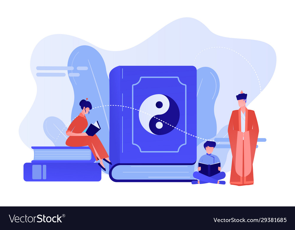 Taoism concept Royalty Free Vector Image - VectorStock