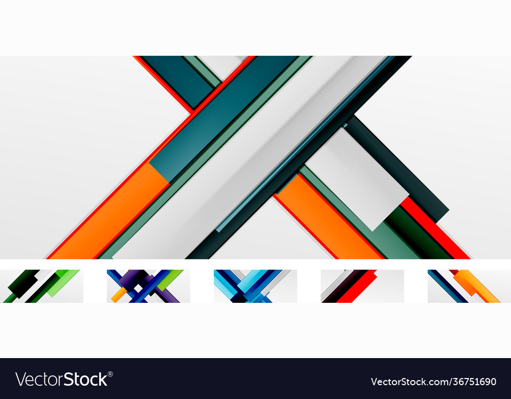 Abstract backgrounds - multicolored lines Vector Image
