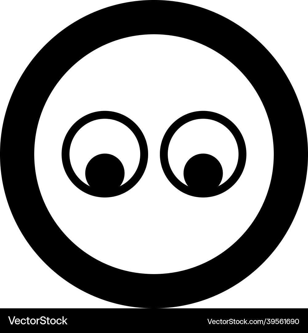 Eyes look concept two pairs eye view icon Vector Image