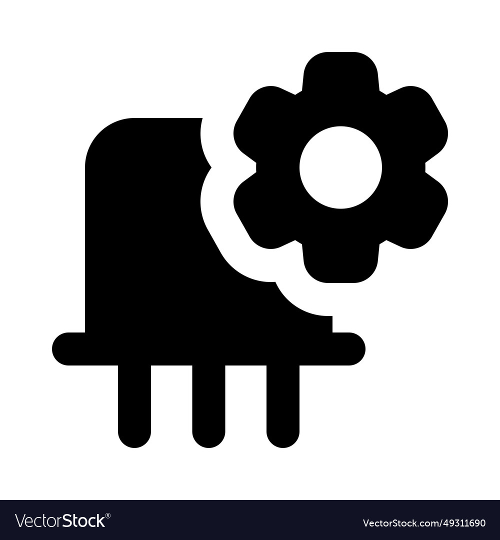 Modifying operational settings within Royalty Free Vector