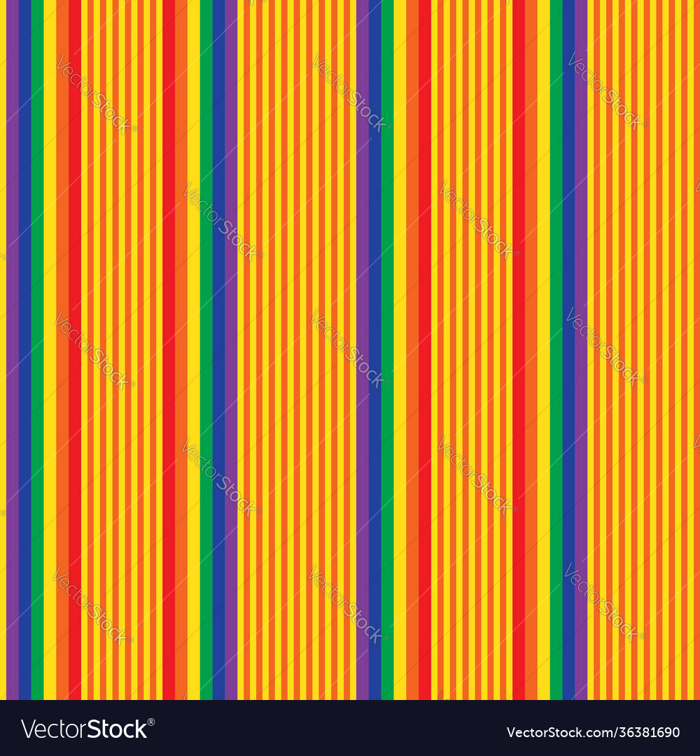 Rainbow stripe seamless pattern background Vector Image