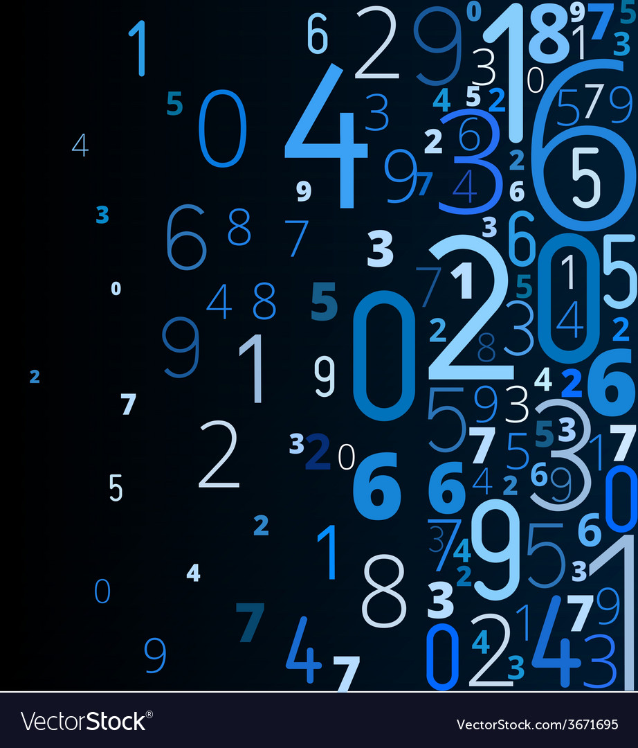 Background from numbers Royalty Free Vector Image
