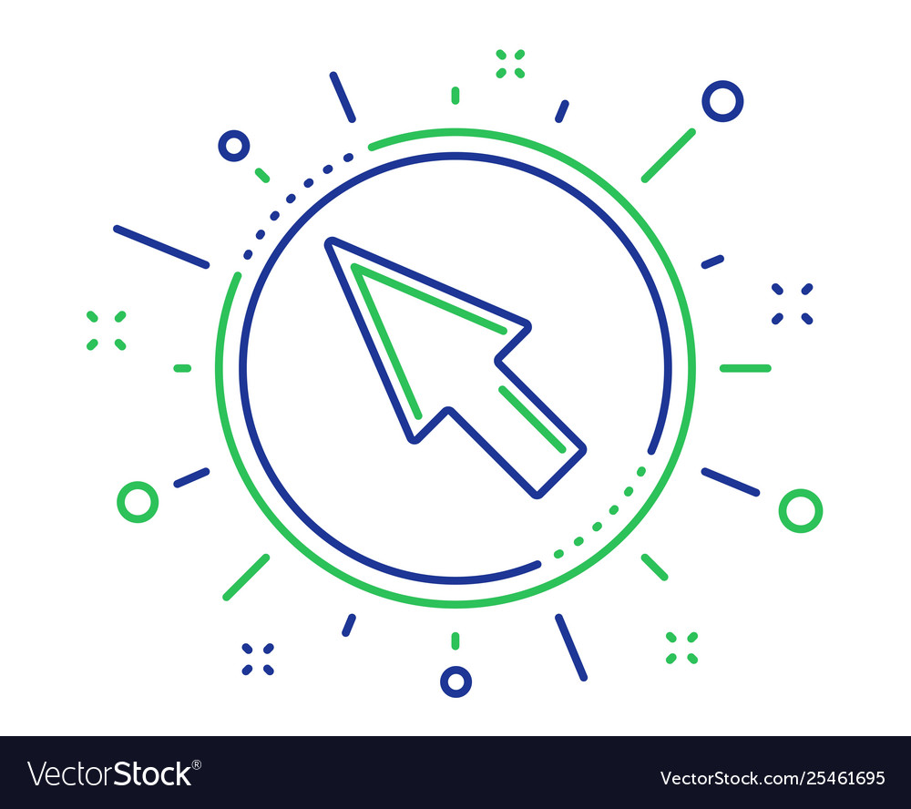 Mouse cursor line icon pointer sign Royalty Free Vector Mouse cursor line icon pointer sign Royalty Free Vector
