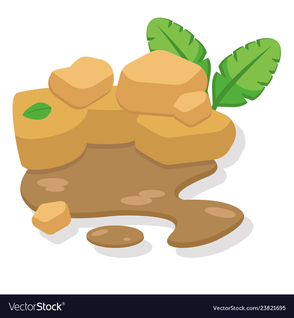 Mud flat Royalty Free Vector Image - VectorStock