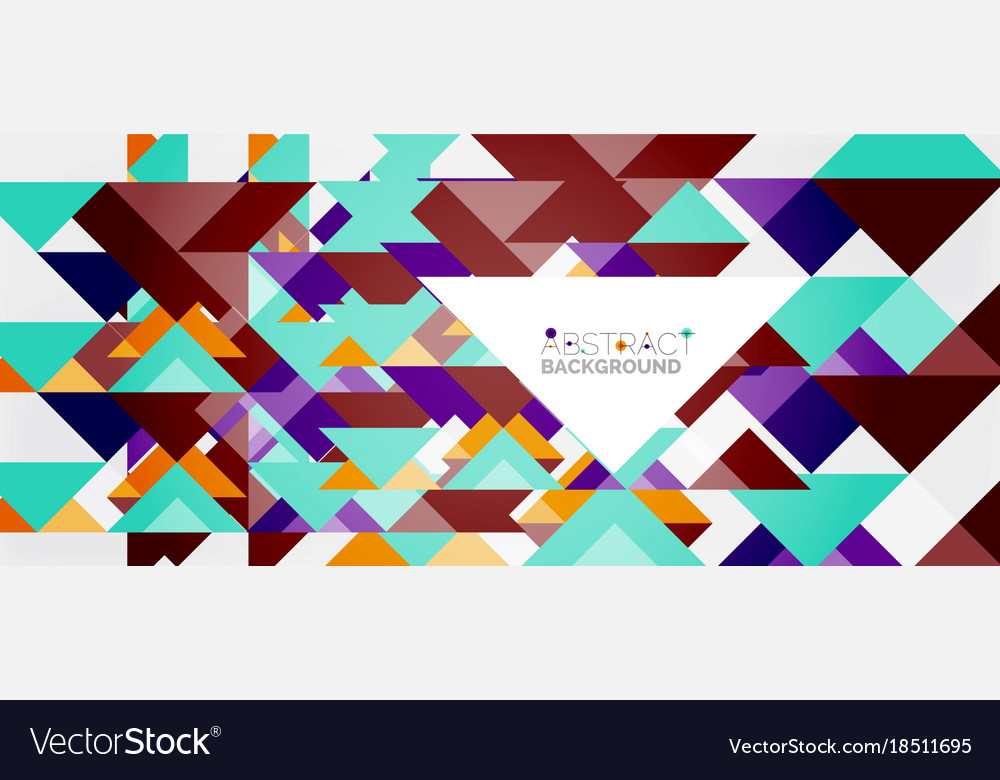 Triangle pattern design background Royalty Free Vector Image