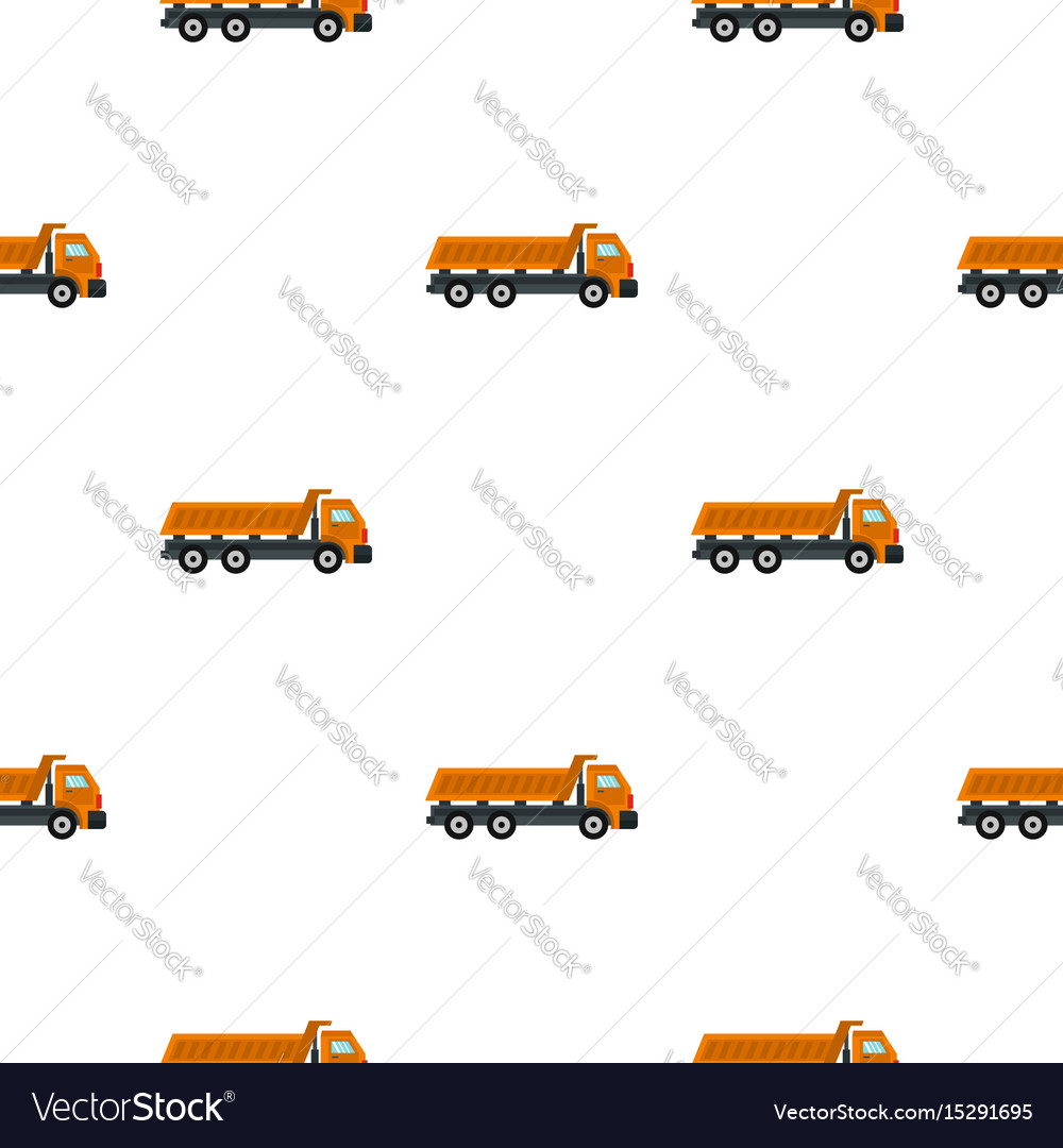 Truck pattern flat Royalty Free Vector Image - VectorStock