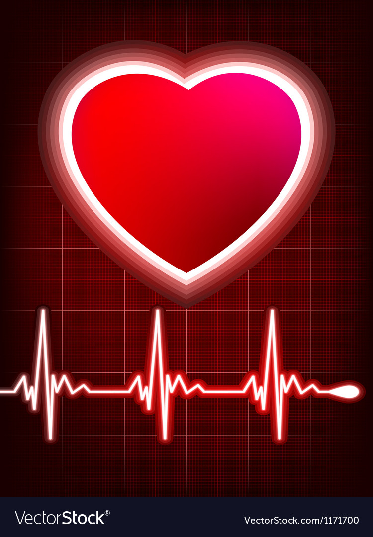 Abstract heart beats cardiogram Royalty Free Vector Image Abstract heart beats cardiogram Royalty Free Vector Image