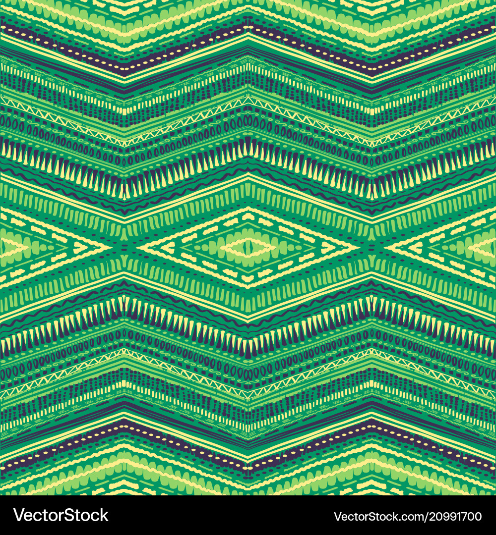 Abstract ikat and boho style handcraft fabric Vector Image
