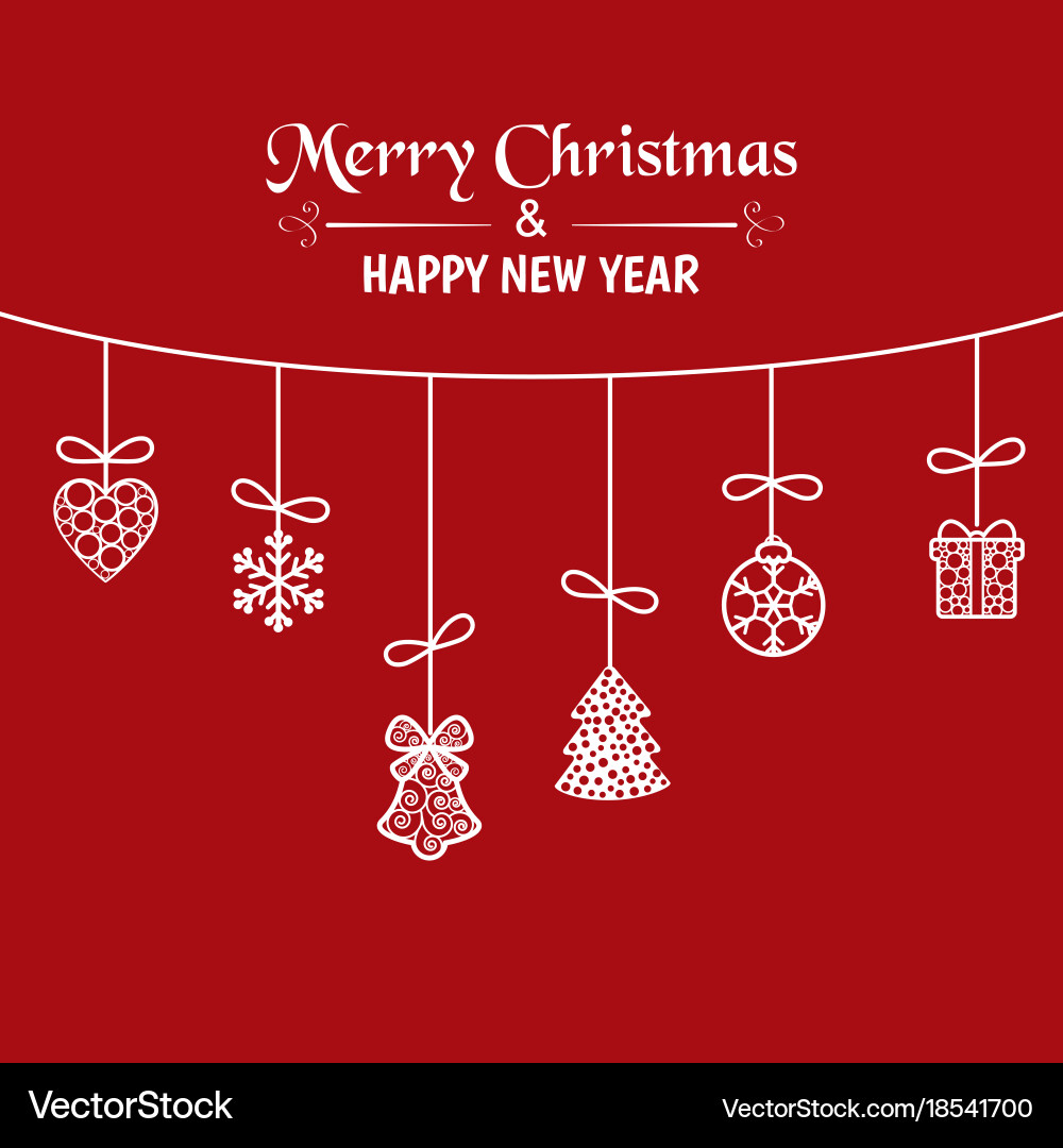 Christmas greeting card Royalty Free Vector Image