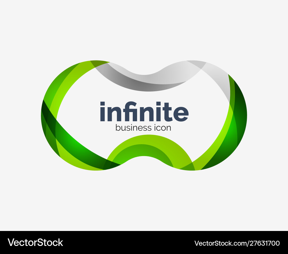 Infinite logo abstract business icon Royalty Free Vector