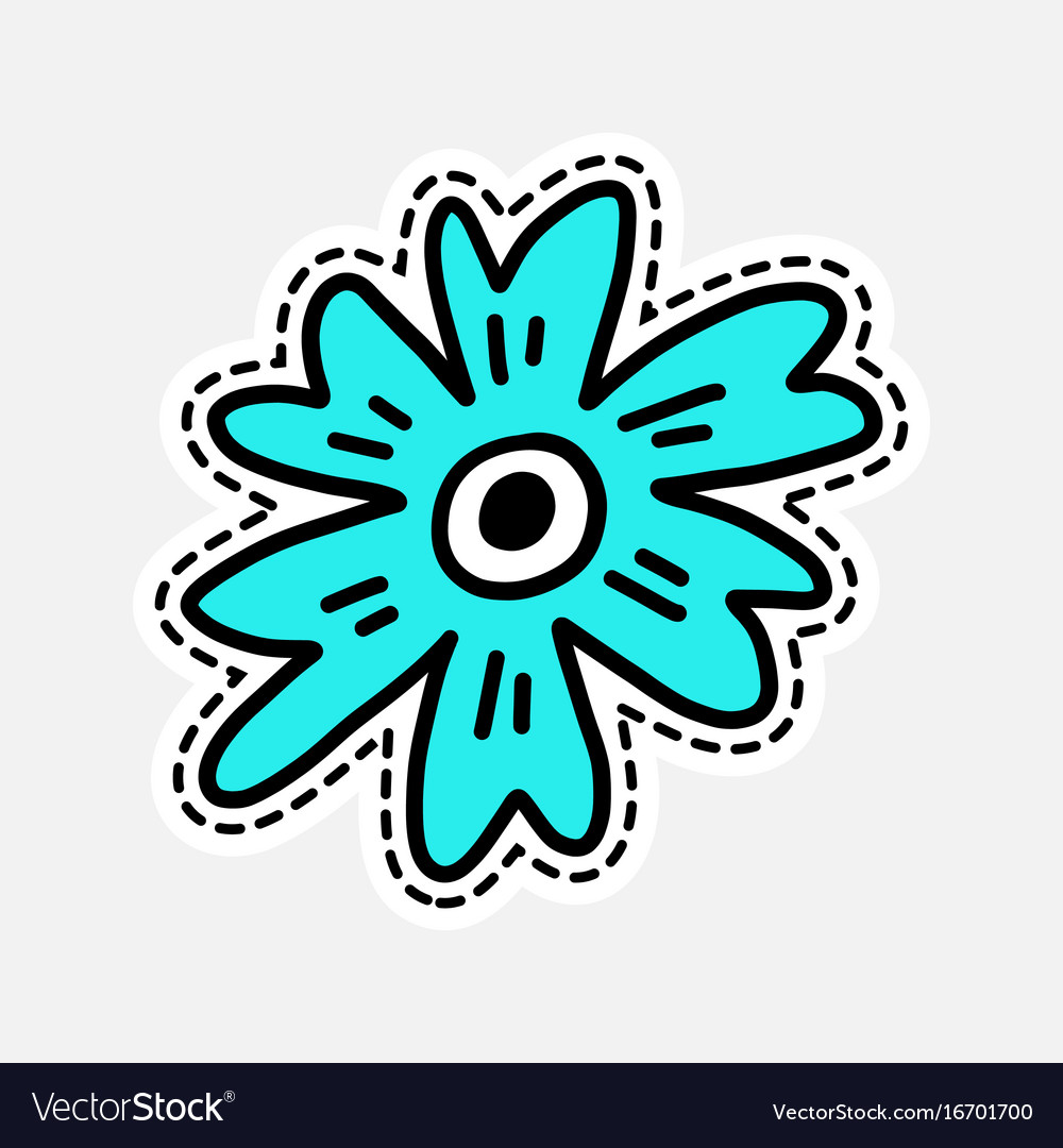 Isolated patch design Royalty Free Vector Image