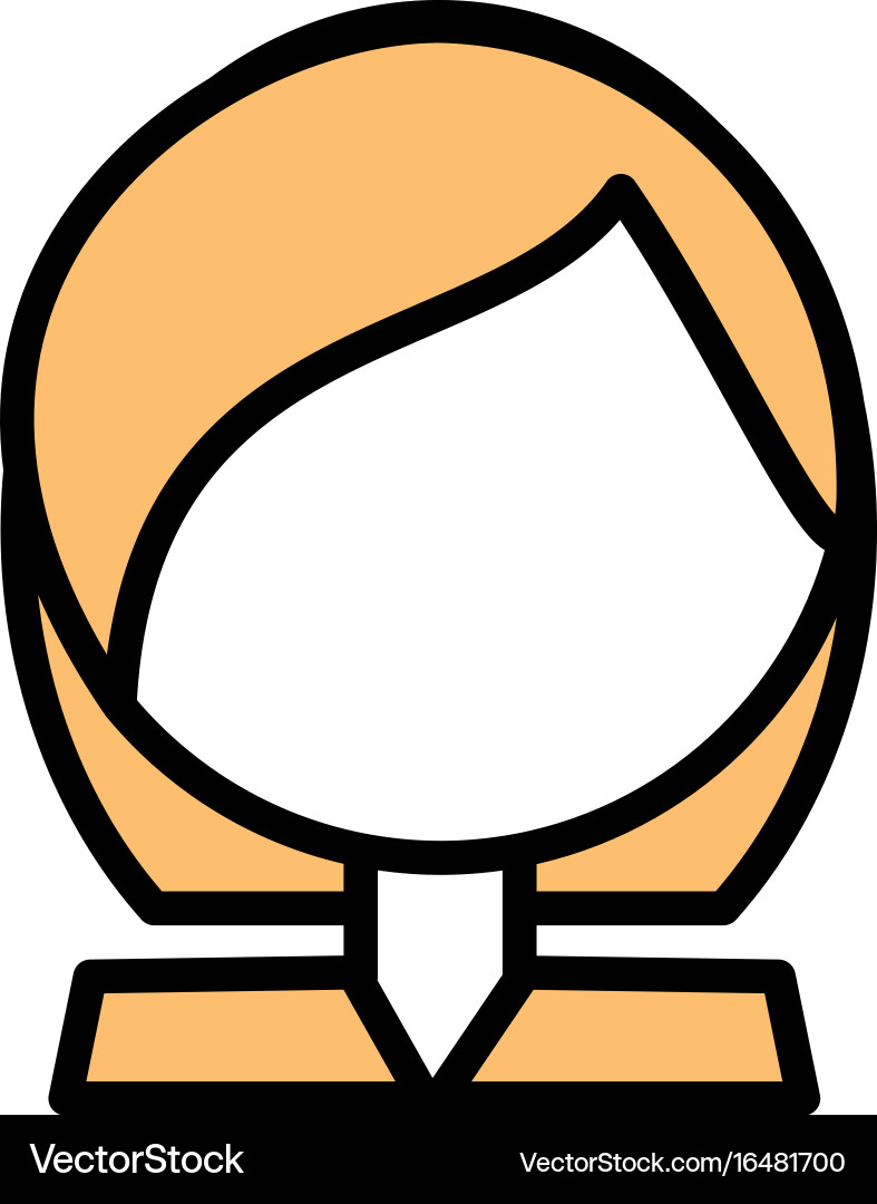 Woman profile cartoon Royalty Free Vector Image