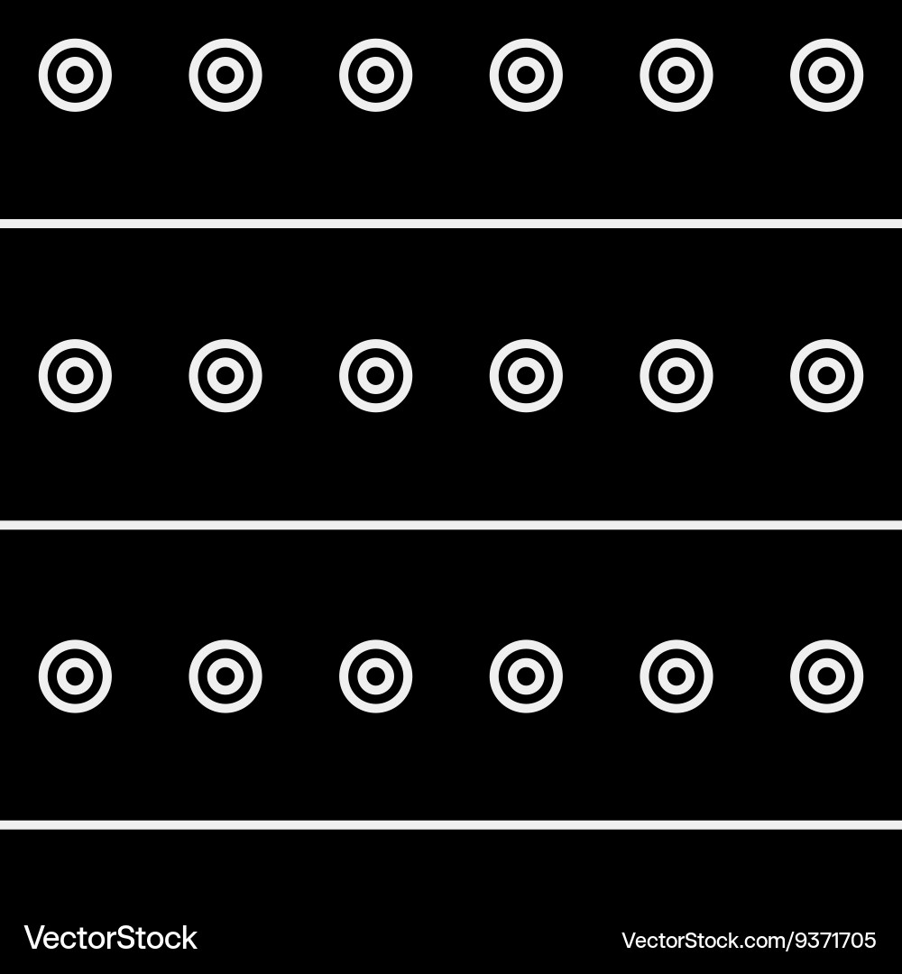 Pattern rounds monochrome minimal geometric can Vector Image