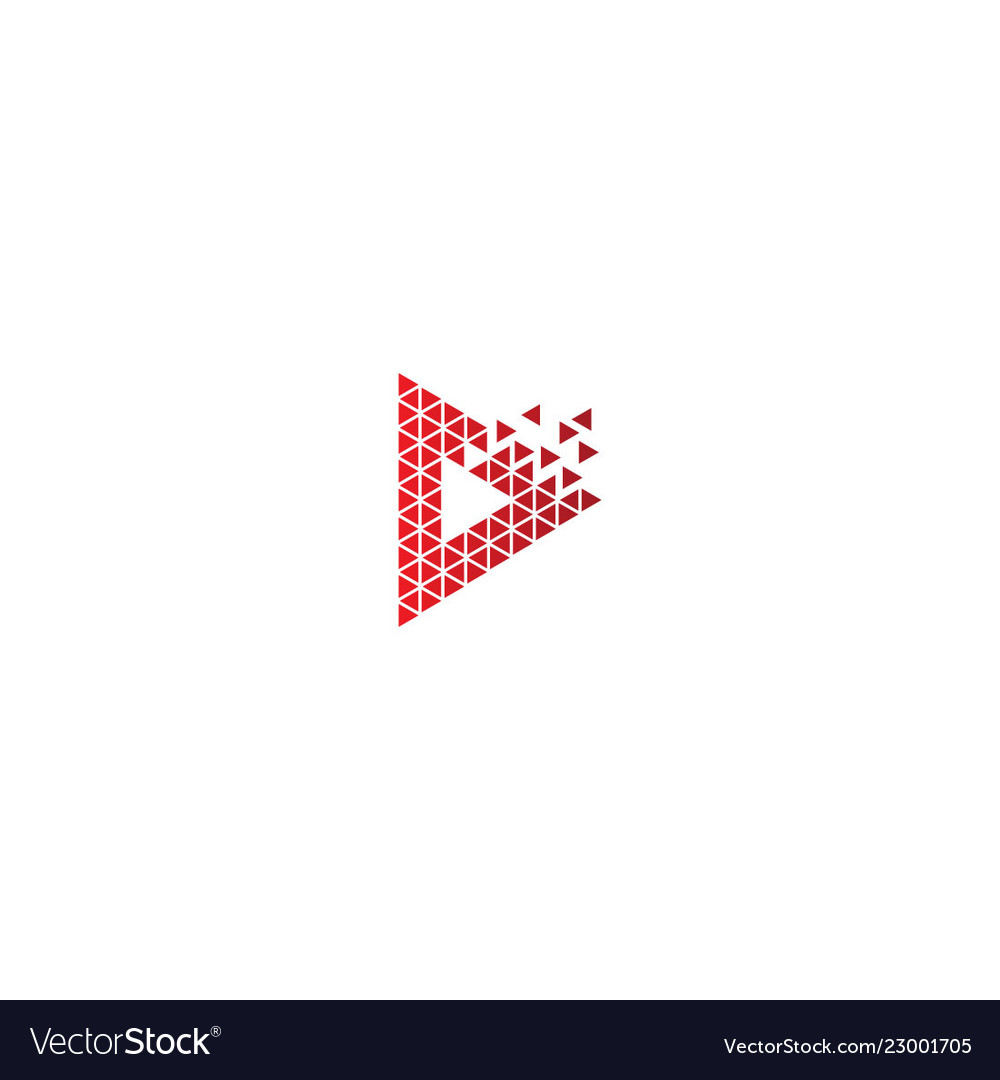 Triangle play media technology logo Royalty Free Vector Triangle play media technology logo Royalty Free Vector