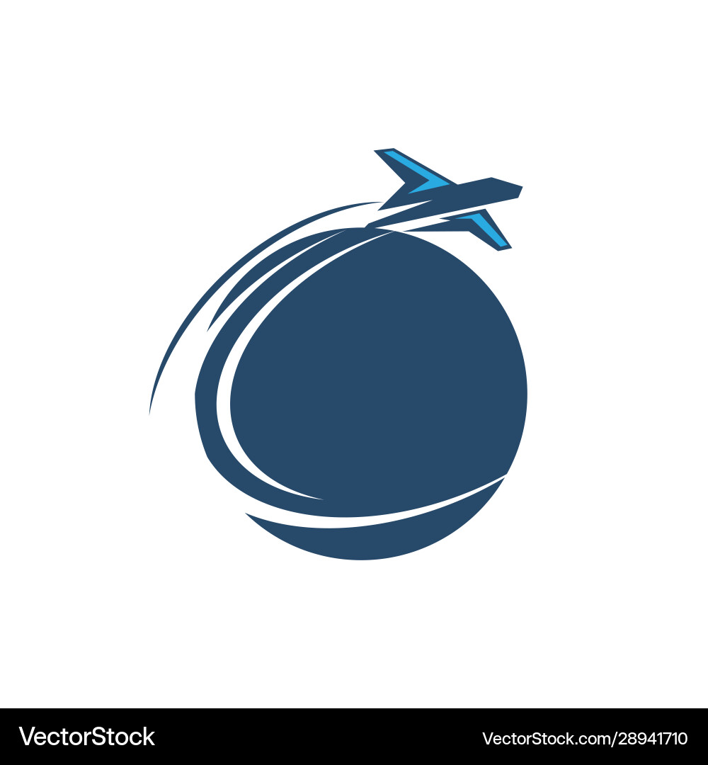 Travel go logo template design Royalty Free Vector Image