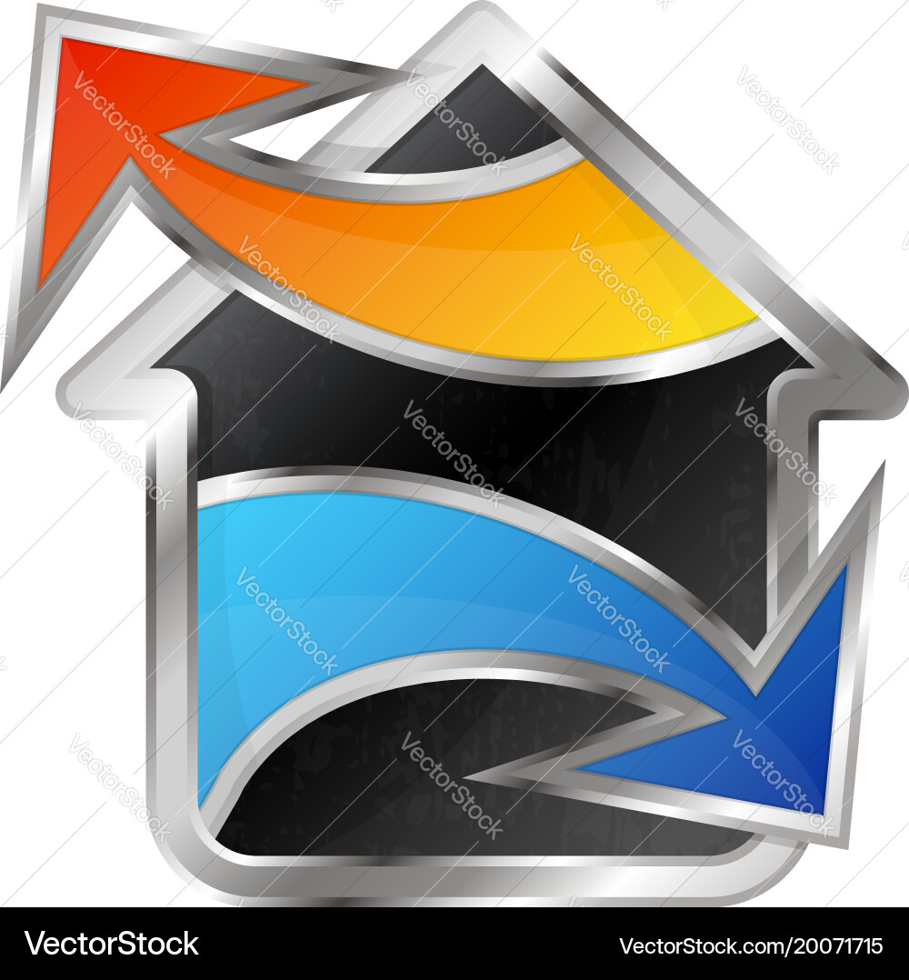Home air conditioners arrows Royalty Free Vector Image