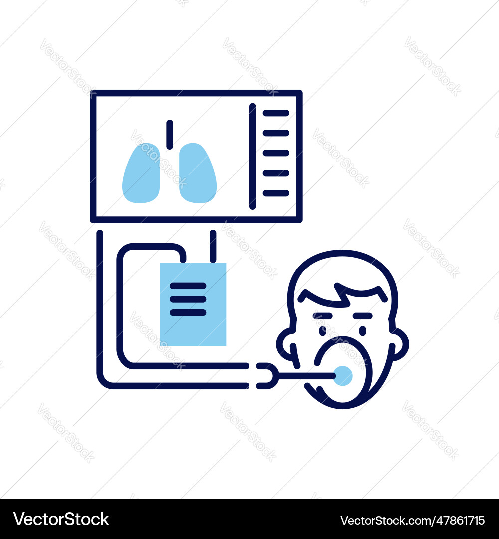 Medical ventilator related icon Royalty Free Vector Image