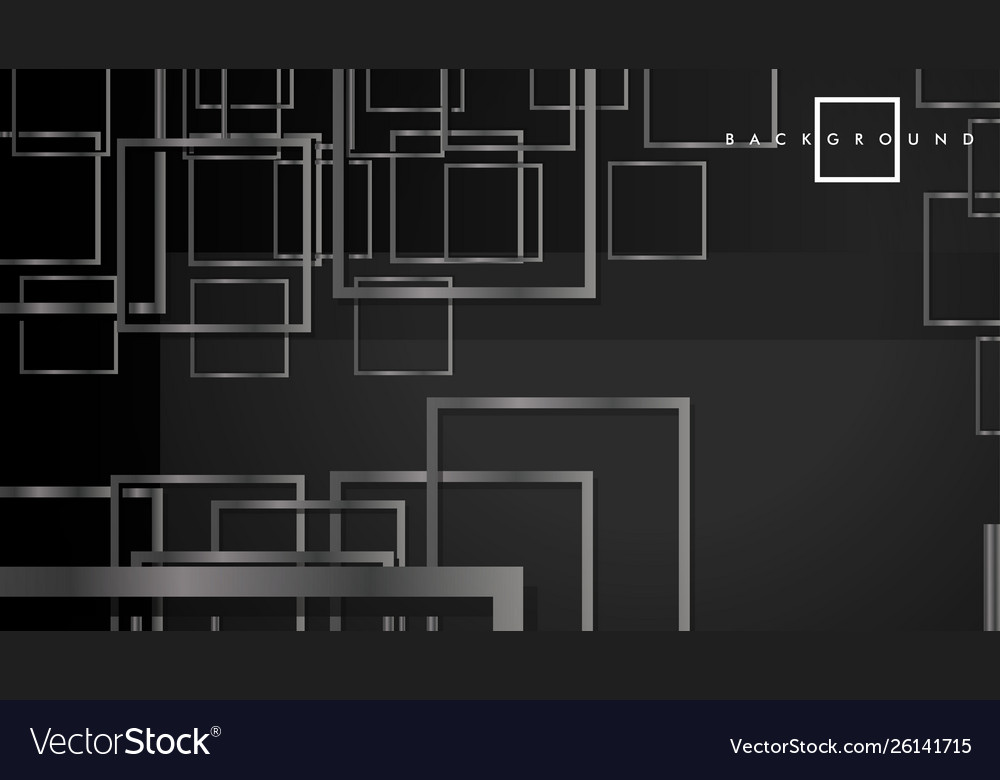 Modern abstract squares backgrounds with a black Vector Image