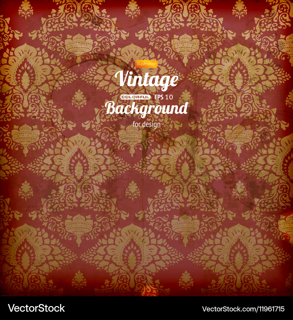 Royal floral background Royalty Free Vector Image