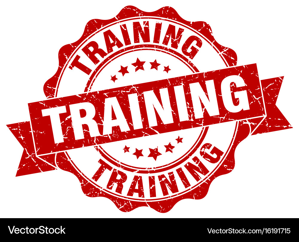 Training stamp sign seal Royalty Free Vector Image