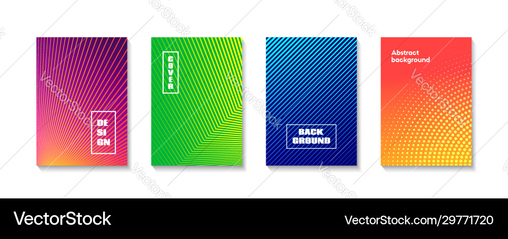 Abstract minimal cover templates colorful Vector Image