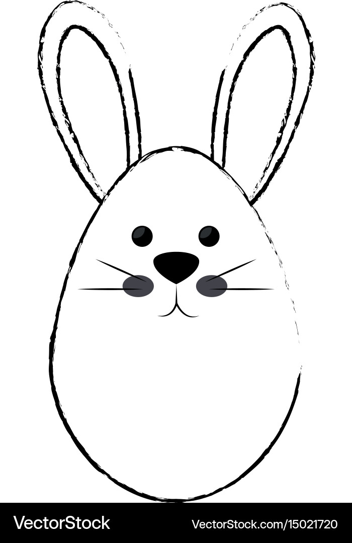 Cute bunny icon Royalty Free Vector Image - VectorStock