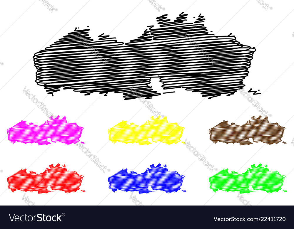 Flanders map Royalty Free Vector Image - VectorStock