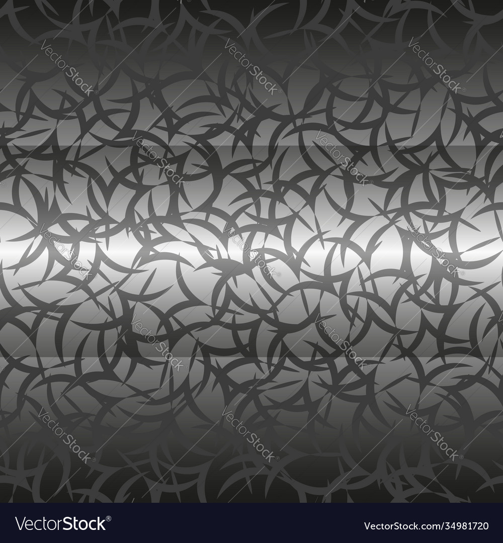 Gray-black abstract seamless pattern with arcs Vector Image