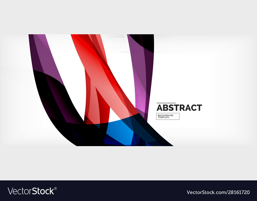Linear wave web template Royalty Free Vector Image