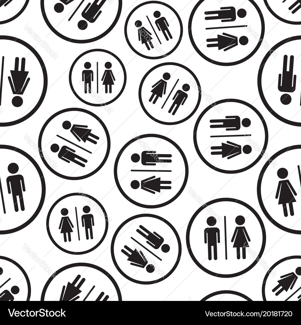 Wc toilet seamless pattern background business Vector Image