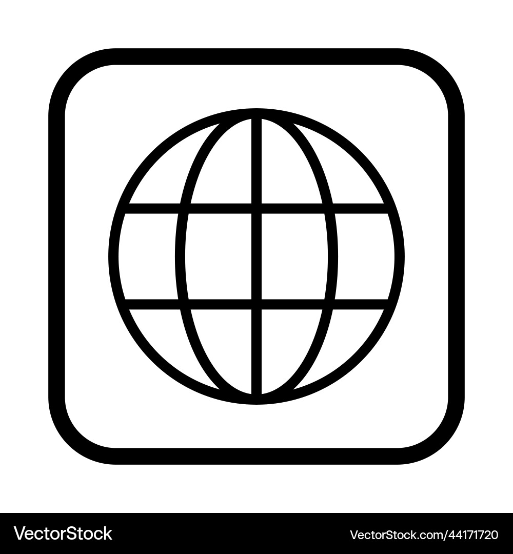 Www world wide web site symbol internet icon Vector Image