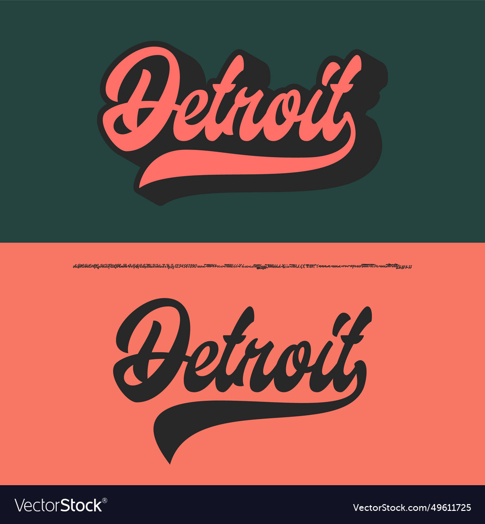 Brush script font Royalty Free Vector Image - VectorStock