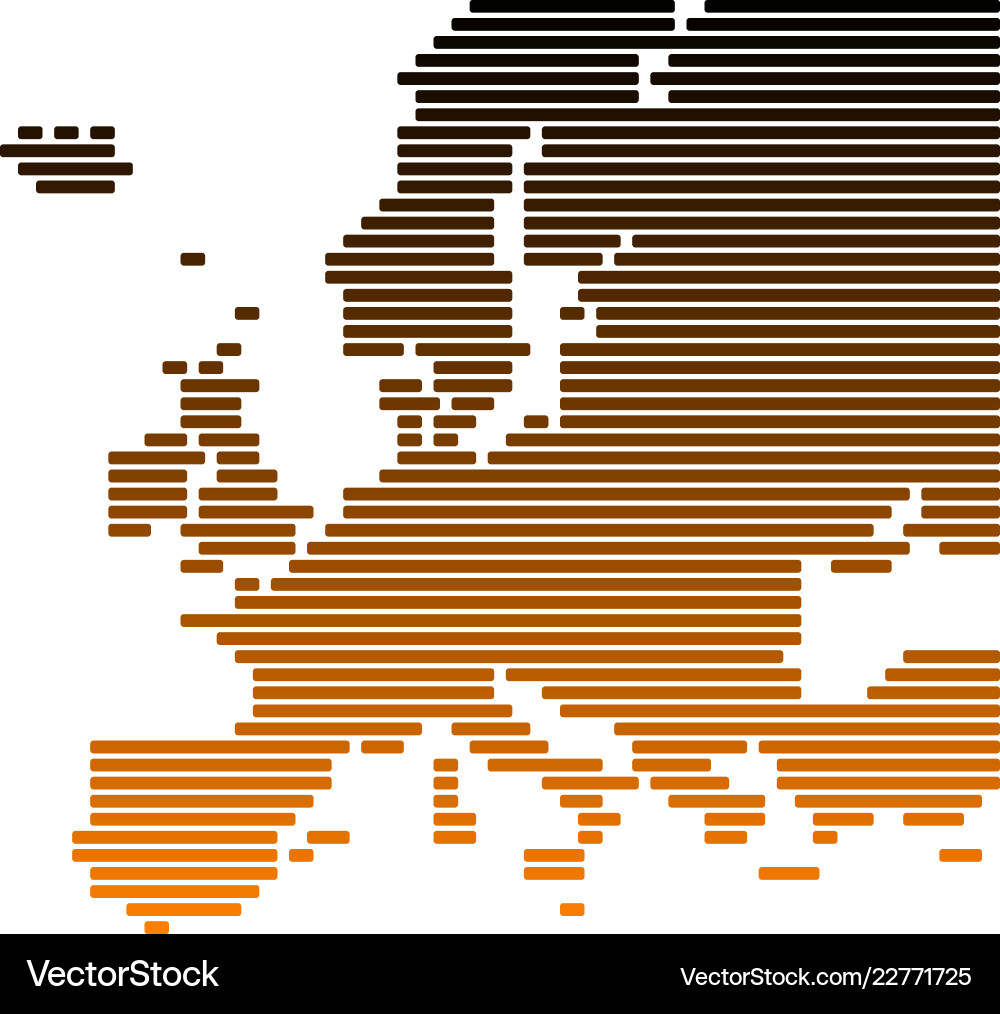 Map of europe Royalty Free Vector Image - VectorStock