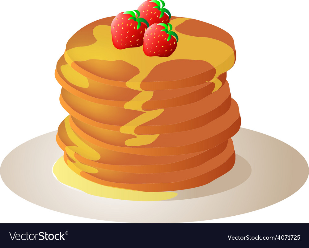 Pancakes Royalty Free Vector Image - VectorStock