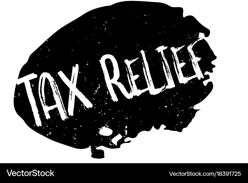 Tax relief rubber stamp Royalty Free Vector Image