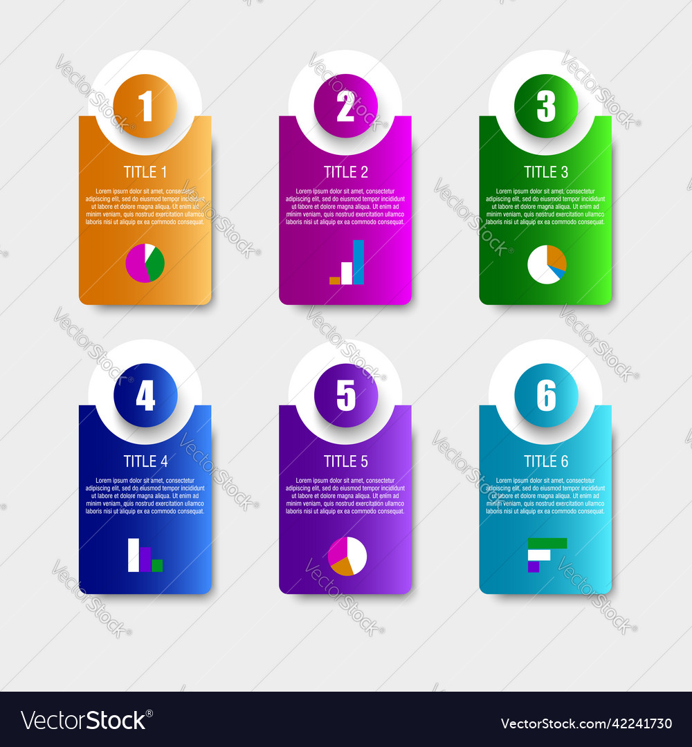 Abstract infographic template for chart diagram Vector Image