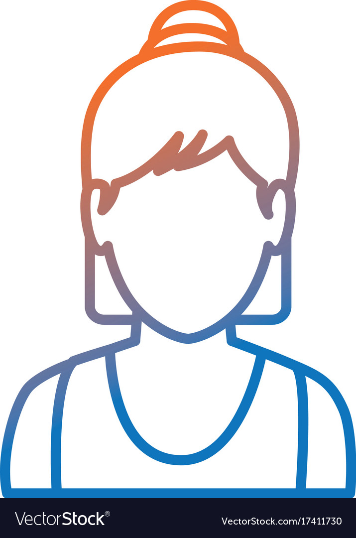 Beautiful woman avatar character Royalty Free Vector Image