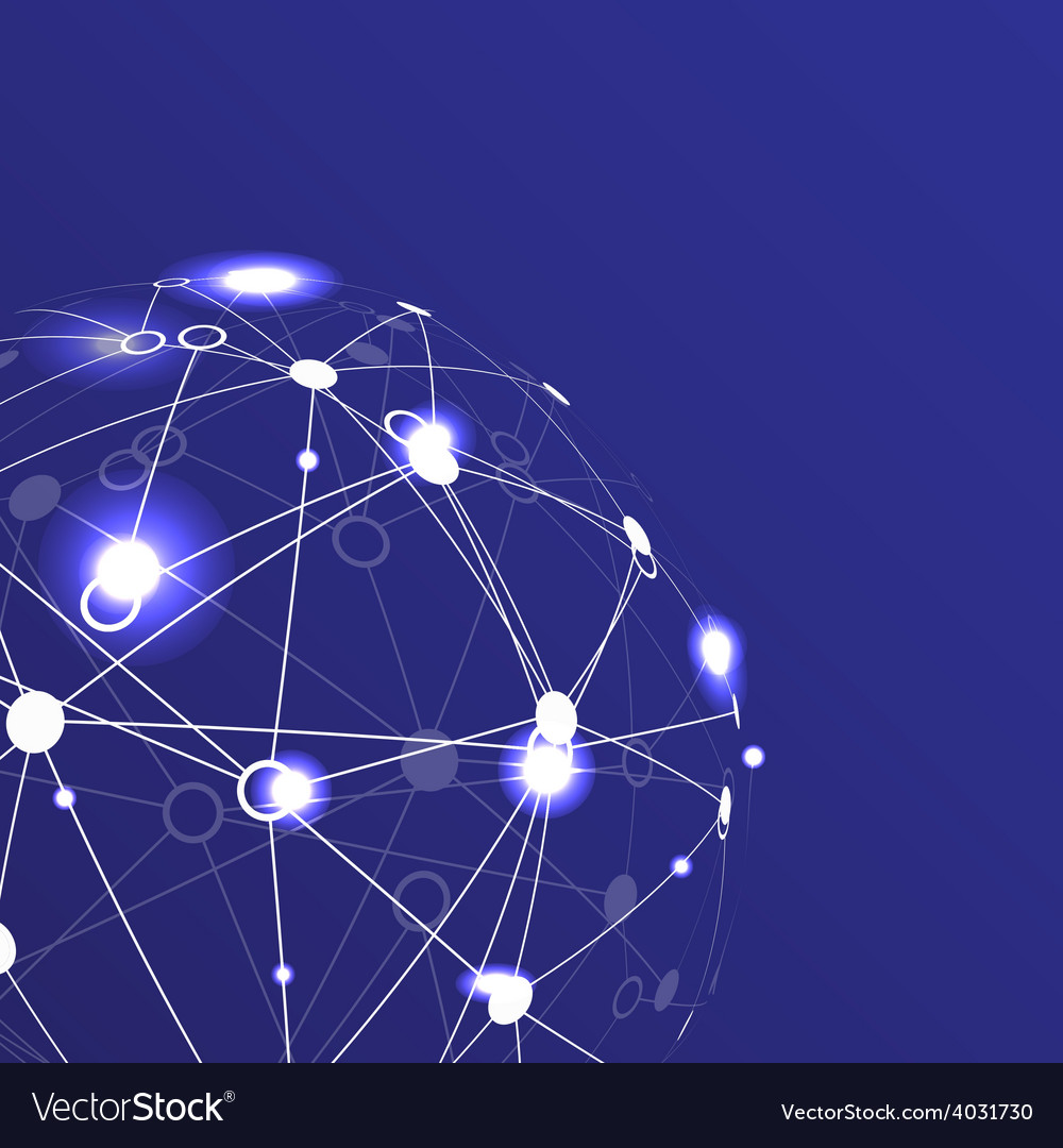 Global network Royalty Free Vector Image - VectorStock