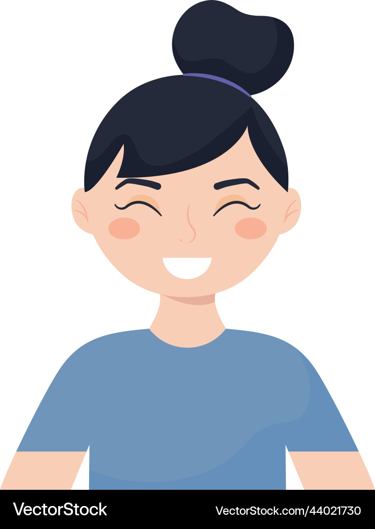 Happy woman Royalty Free Vector Image - VectorStock