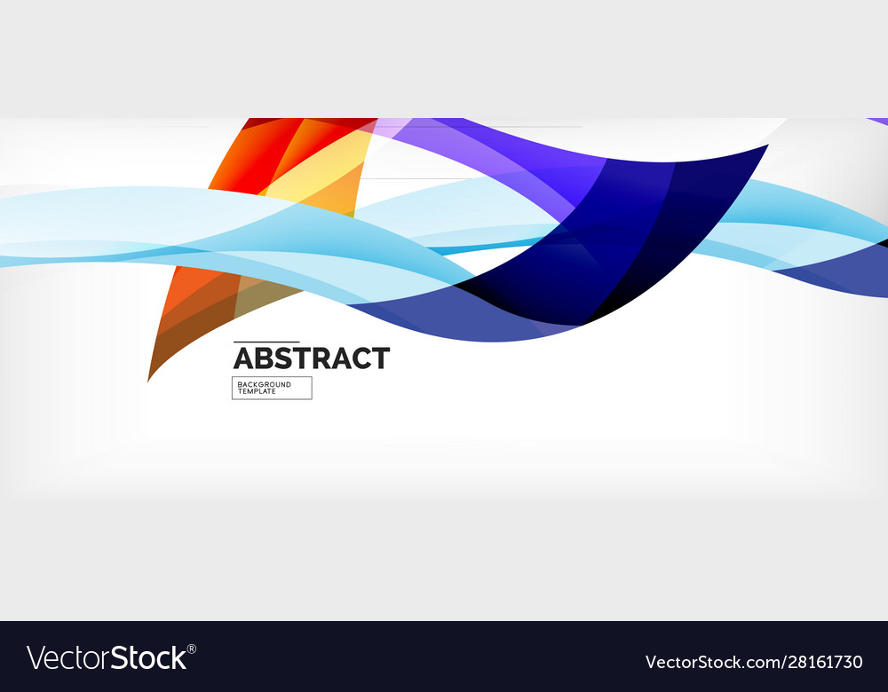 Linear wave web template Royalty Free Vector Image