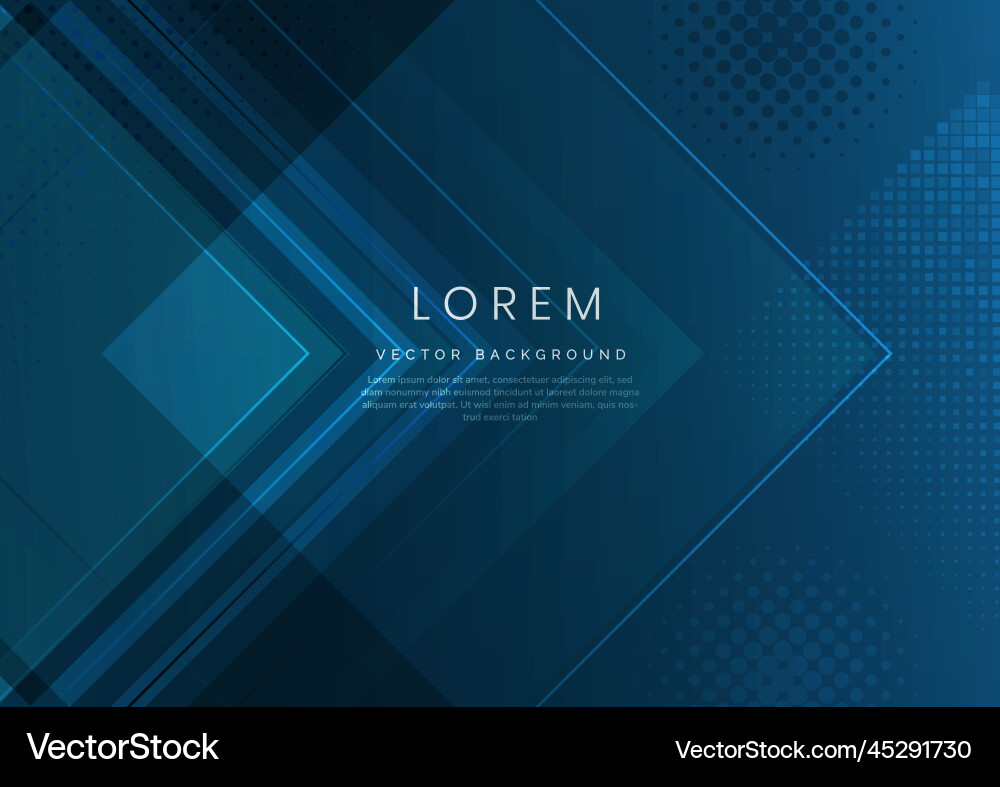 Modern abstract background blue gradient arrow Vector Image