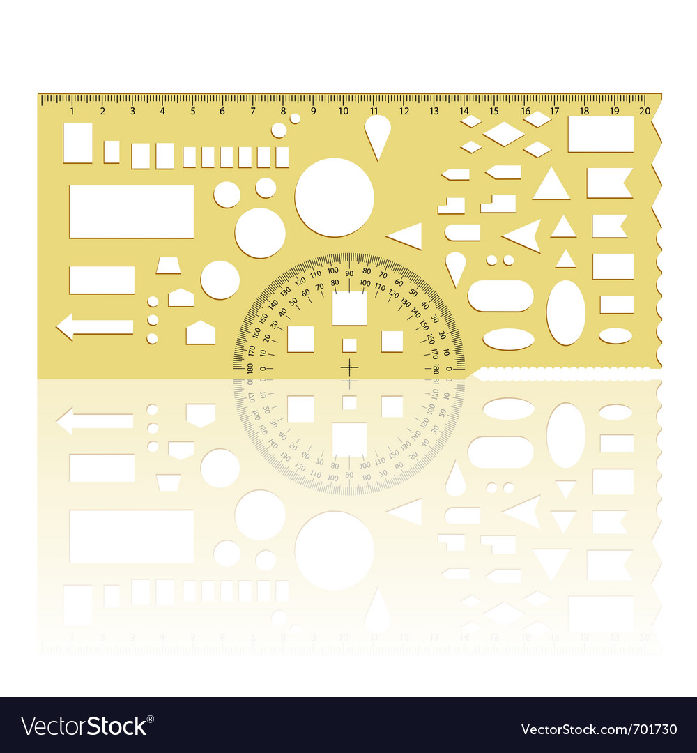 Protractor ruler Royalty Free Vector Image - VectorStock